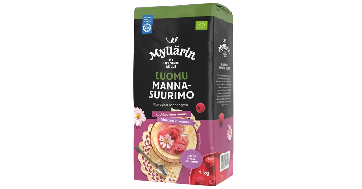 Myllärin Luomu Mannasuurimo 1 kg | Helsinki Mills